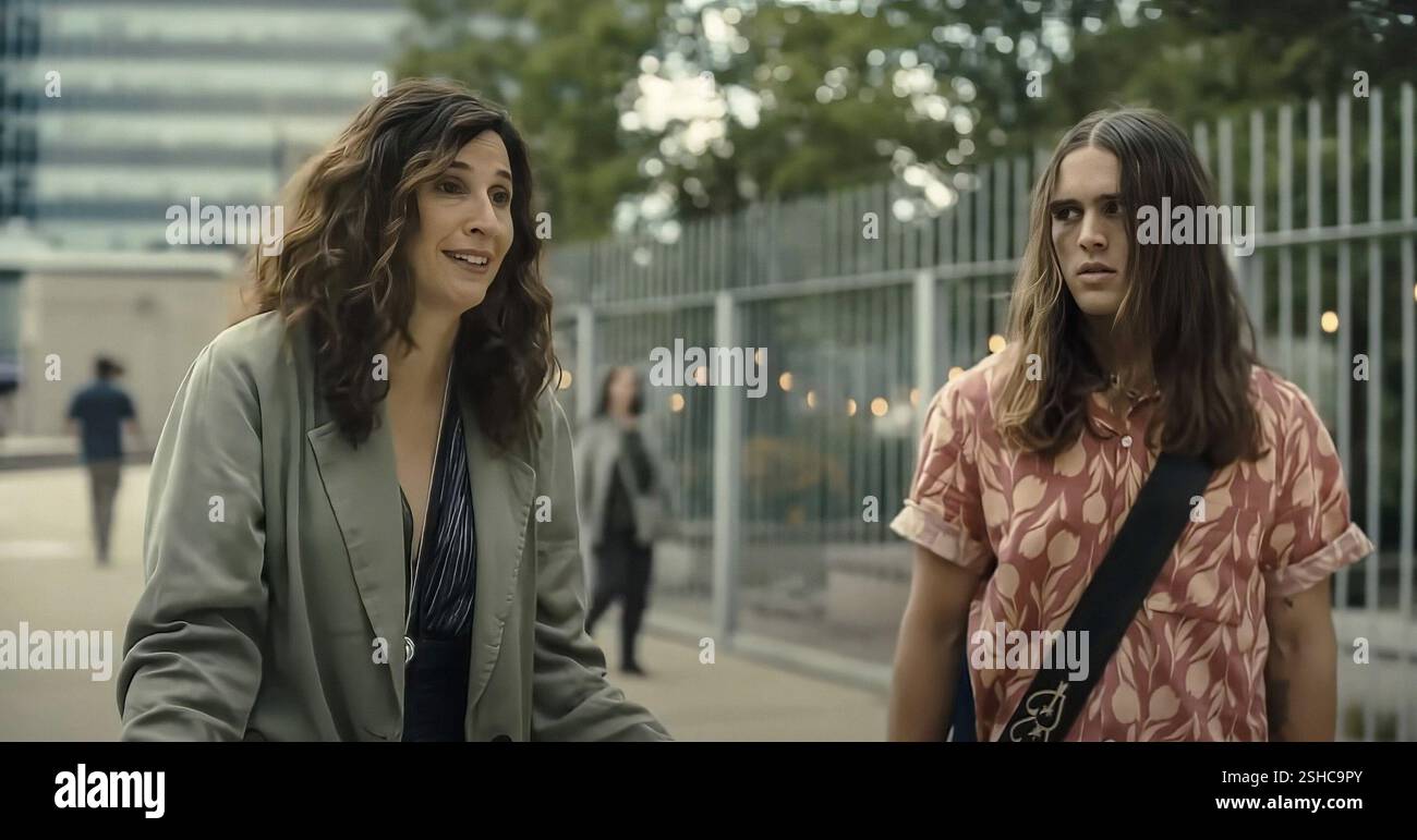 SUZE, from left: Michaela Watkins, Charlie Gillespie, 2023. © levelFILM ...