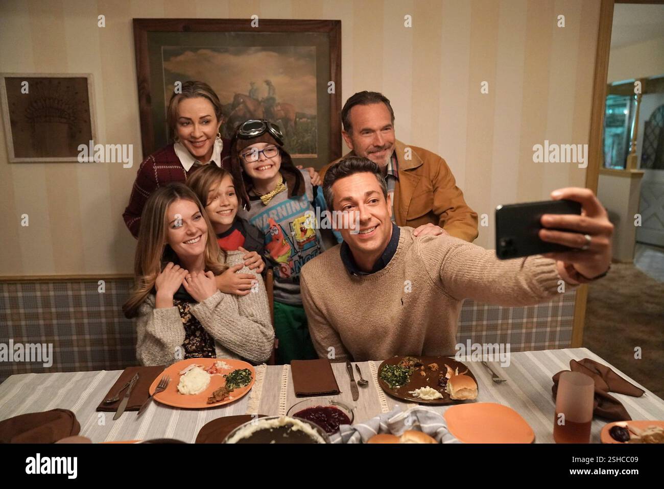 THE UNBREAKABLE BOY, from left: Meghann Fahy, Patricia Heaton (top), Gavin Warren, Jacob Laval ...