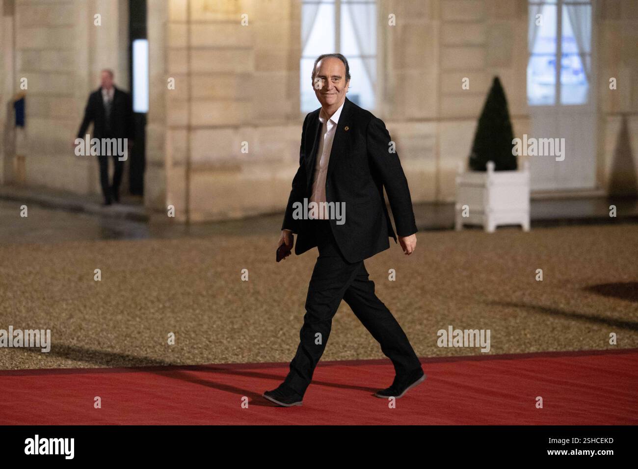 Paris, France. 10th Feb, 2025. French businessman Xaviel Niel arrives ...