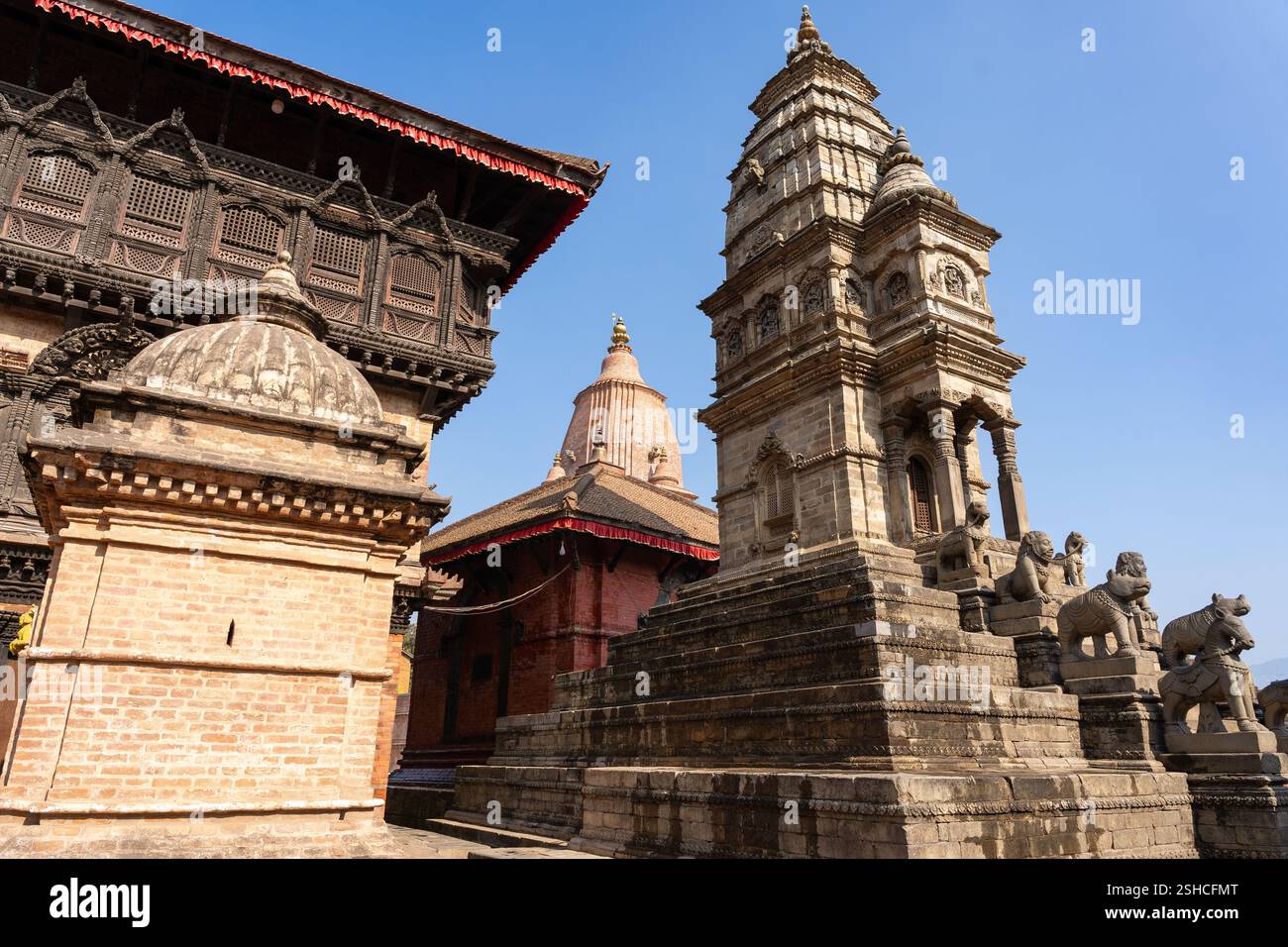 Kathmandu, Nepal, Swayambhu Stupa - An ancient temple complex and ...
