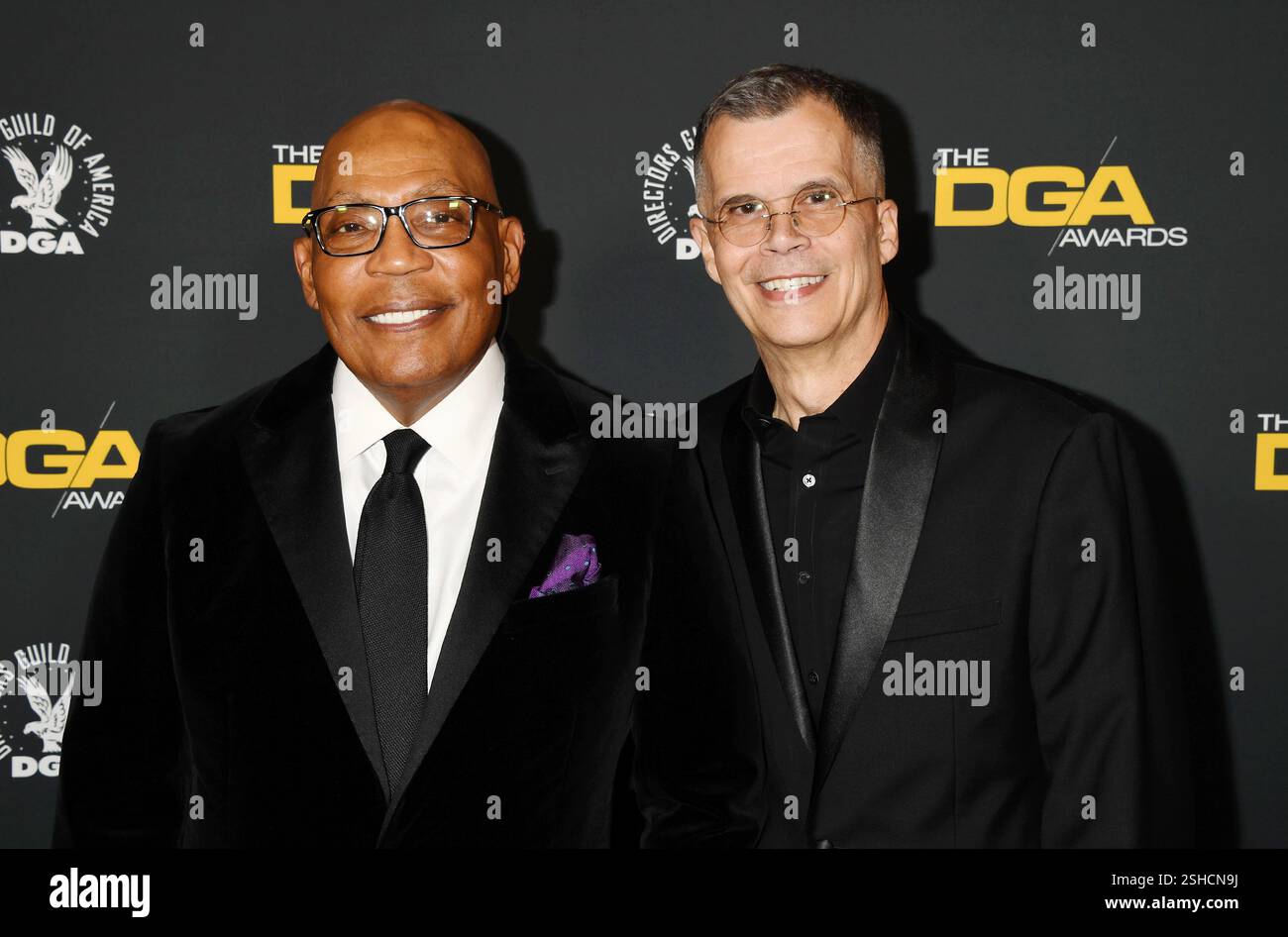 BEVERLY HILLS, CALIFORNIA - FEBRUARY 08: (L-R) Paris Barclay and ...