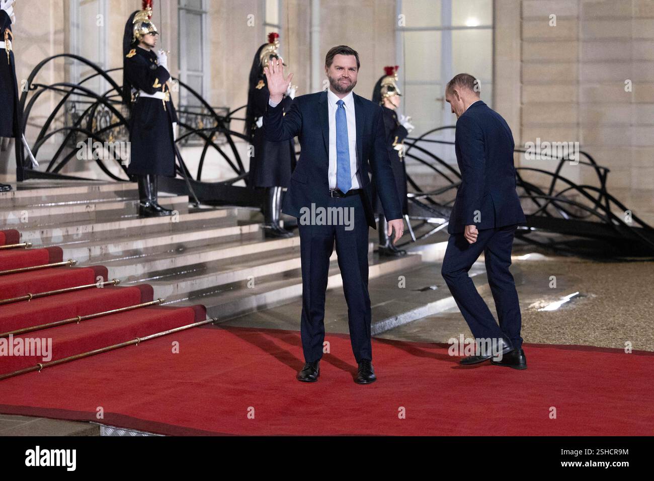 Paris, France. 10th Feb, 2025. US vice-president J.D. Vance arrives to ...