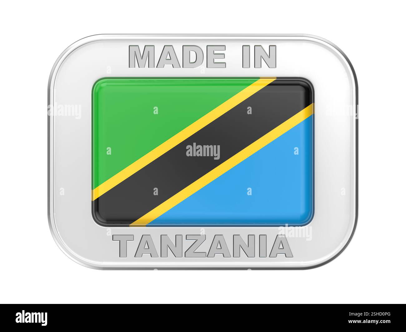Made in tanzania silver badge hi-res stock photography and images - Alamy