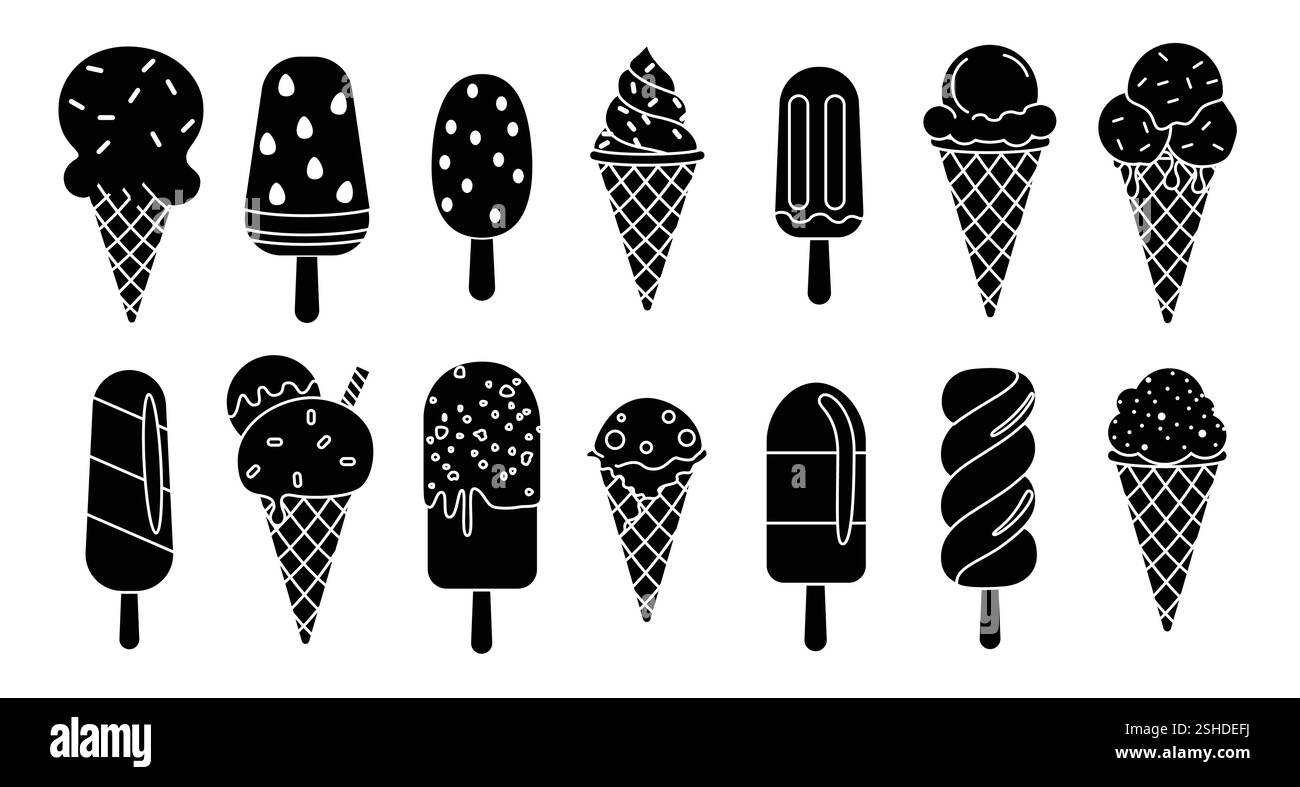 Ice Cream Cone Clip Art Black And White Clip Art Of Ice Cream Black