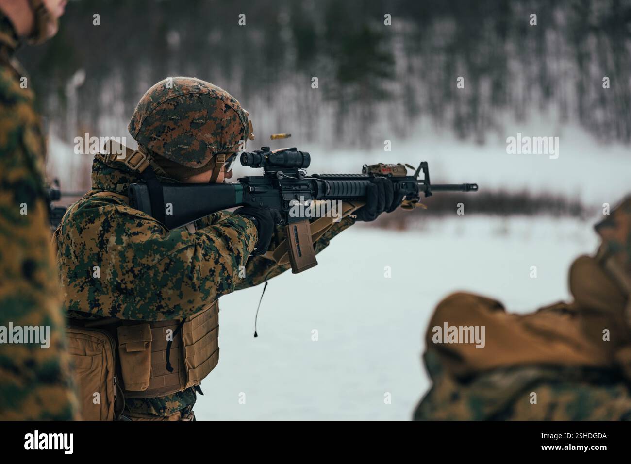 A U.S. Marine with Combat Logistics Battalion 2, Combat Logistics ...