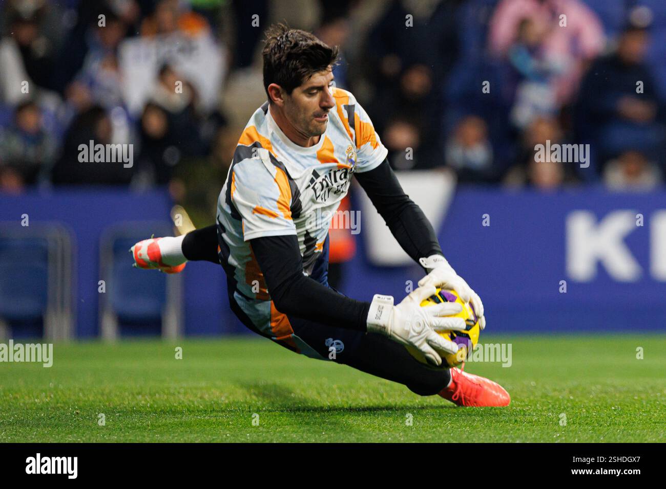 Thibaut Courtois seen during LaLiga EASPORTS game between teams of RCD ...