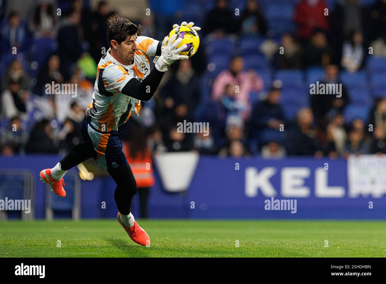 Thibaut Courtois seen during LaLiga EASPORTS game between teams of RCD ...
