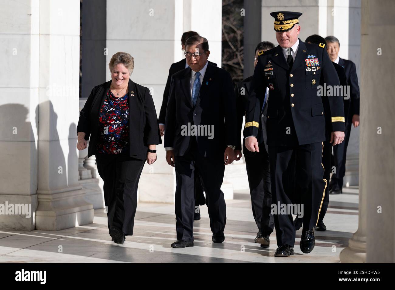 (From left to right) Arlington National Cemetery Acting Superintendent ...