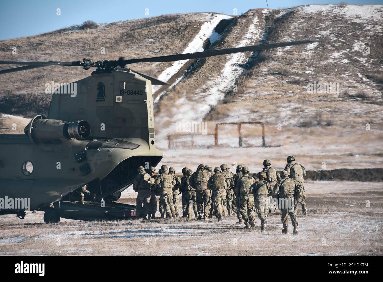 Soldiers with 18th Space Control Company, 1st Space Battalion, 1st ...