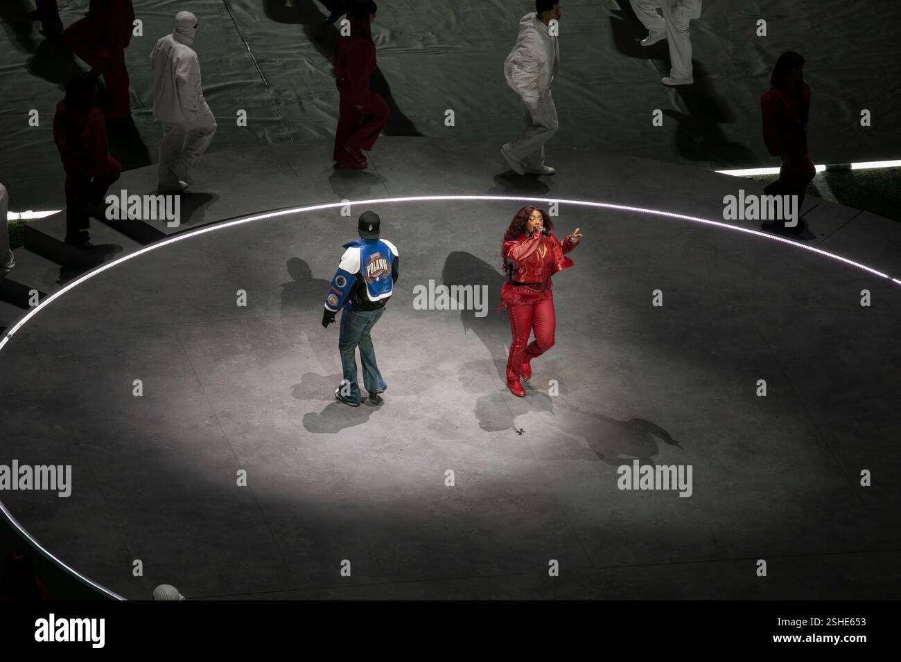 New Orleans, Louisiana, USA. 9th February, 2025. SZA performs with ...