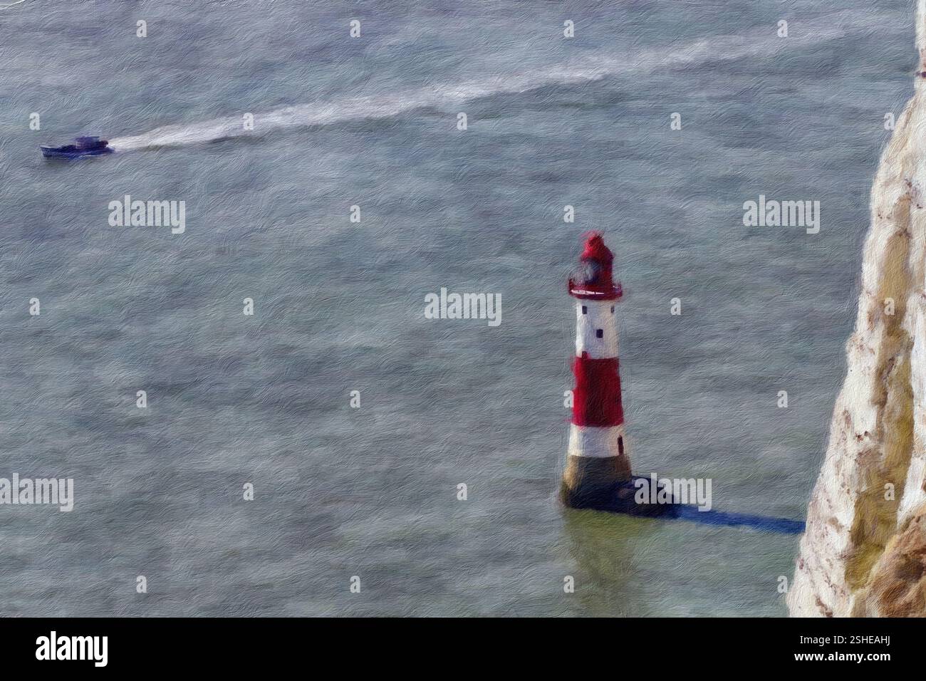 Beachy Head Lighthouse, Beachy Head, East Sussex, England Stock Photo ...