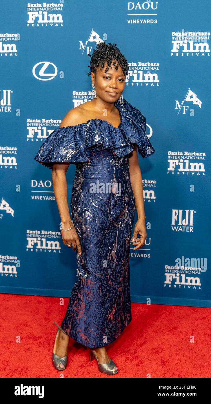 Red carpet arrivals Karen Chapman (VILLAGE KEEPER). The 40th Santa ...