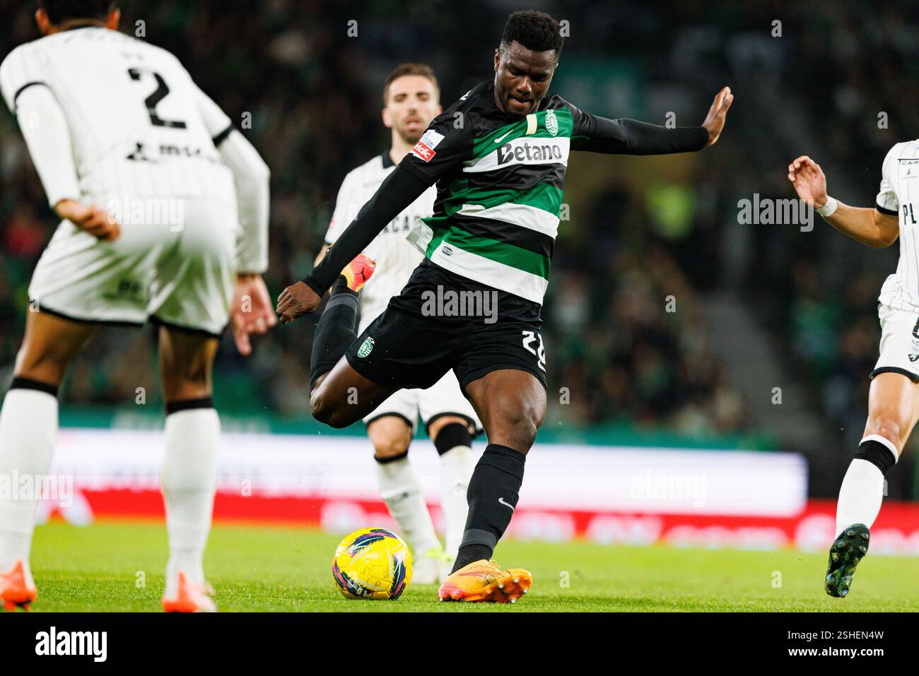 Ousmane Diomande seen during Liga Portugal game between teams of ...