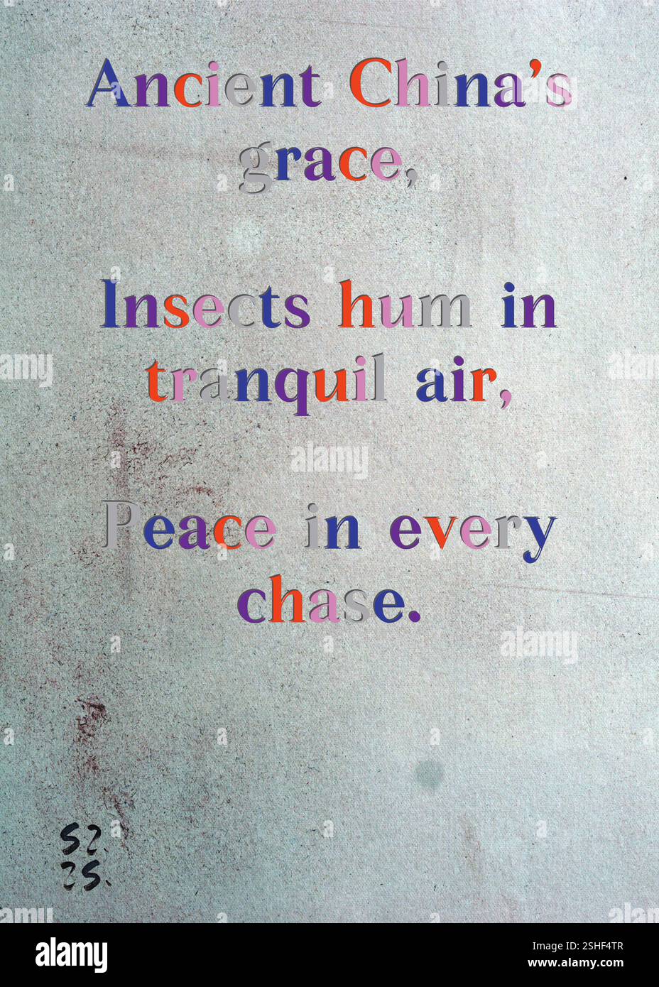 Ancient China's grace, Insects hum in tranquil air, Peace in every ...