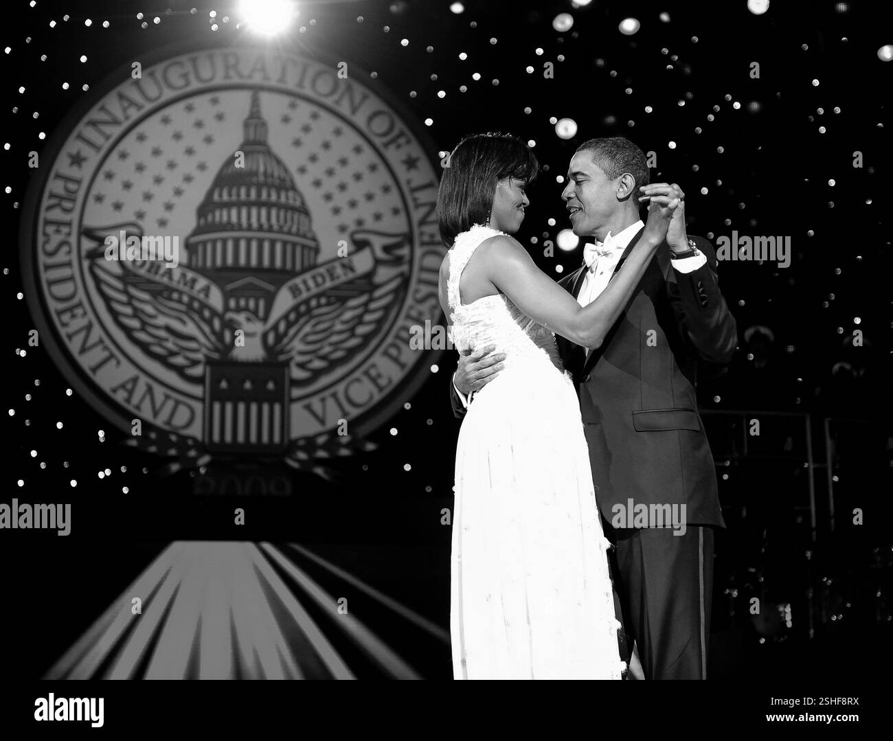 Obama inauguration 2009 michelle Black and White Stock Photos & Images ...