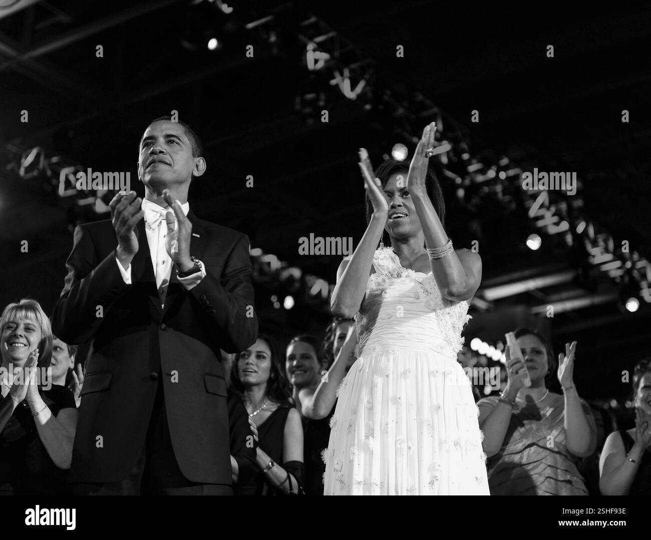 Obama inauguration 2009 michelle Black and White Stock Photos & Images ...