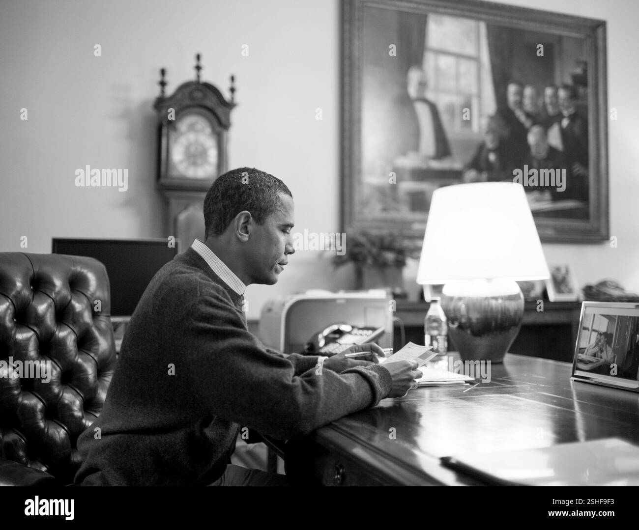 Obama white house residence hi-res stock photography and images - Alamy