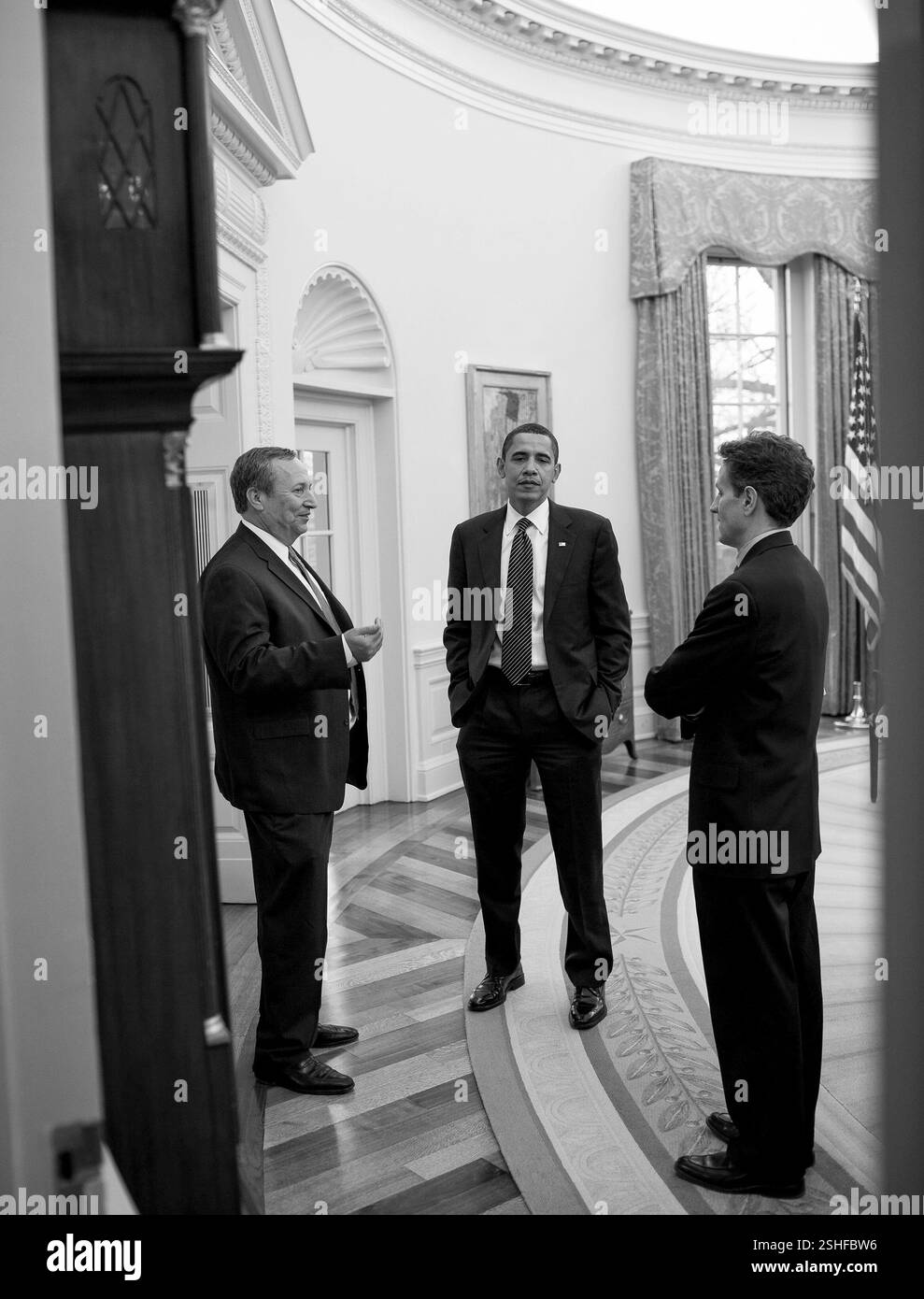 Secretary geithner Black and White Stock Photos & Images - Alamy