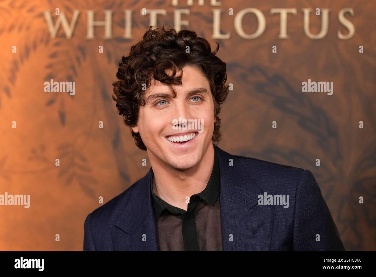 Lukas Gage arrives at the season three premiere of "The White Lotus" on Monday, Feb. 10, 2025 ...