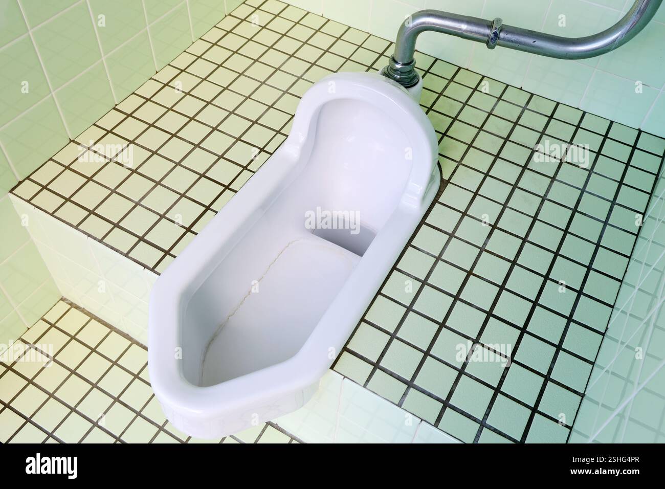 Traditional Japanese old style squat toilet in the house Stock Photo ...