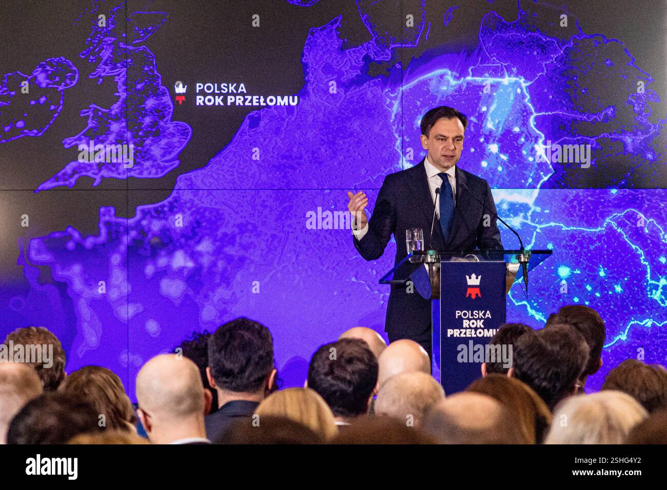 Warsaw, Poland. 10th Feb, 2025. Polish Minister of Finance Andrzej ...