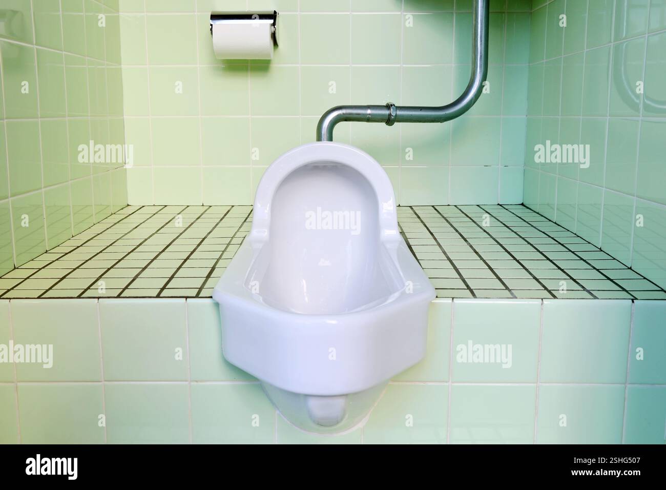 Traditional Japanese old style squat toilet in the house Stock Photo ...