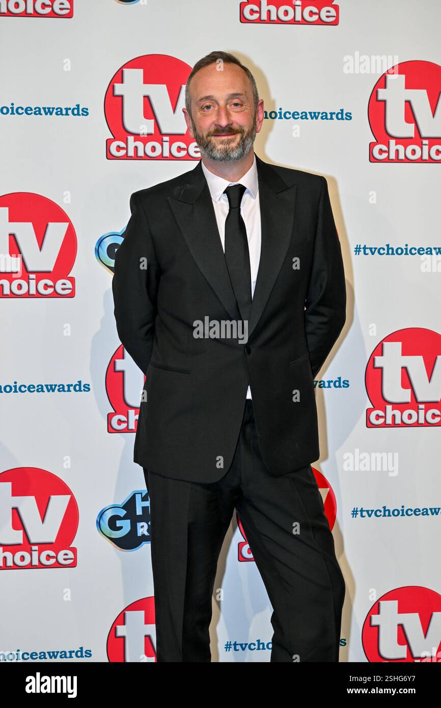 London, UK. 10th Feb, 2025. Steve Edge attends the TV Choice Awards ...