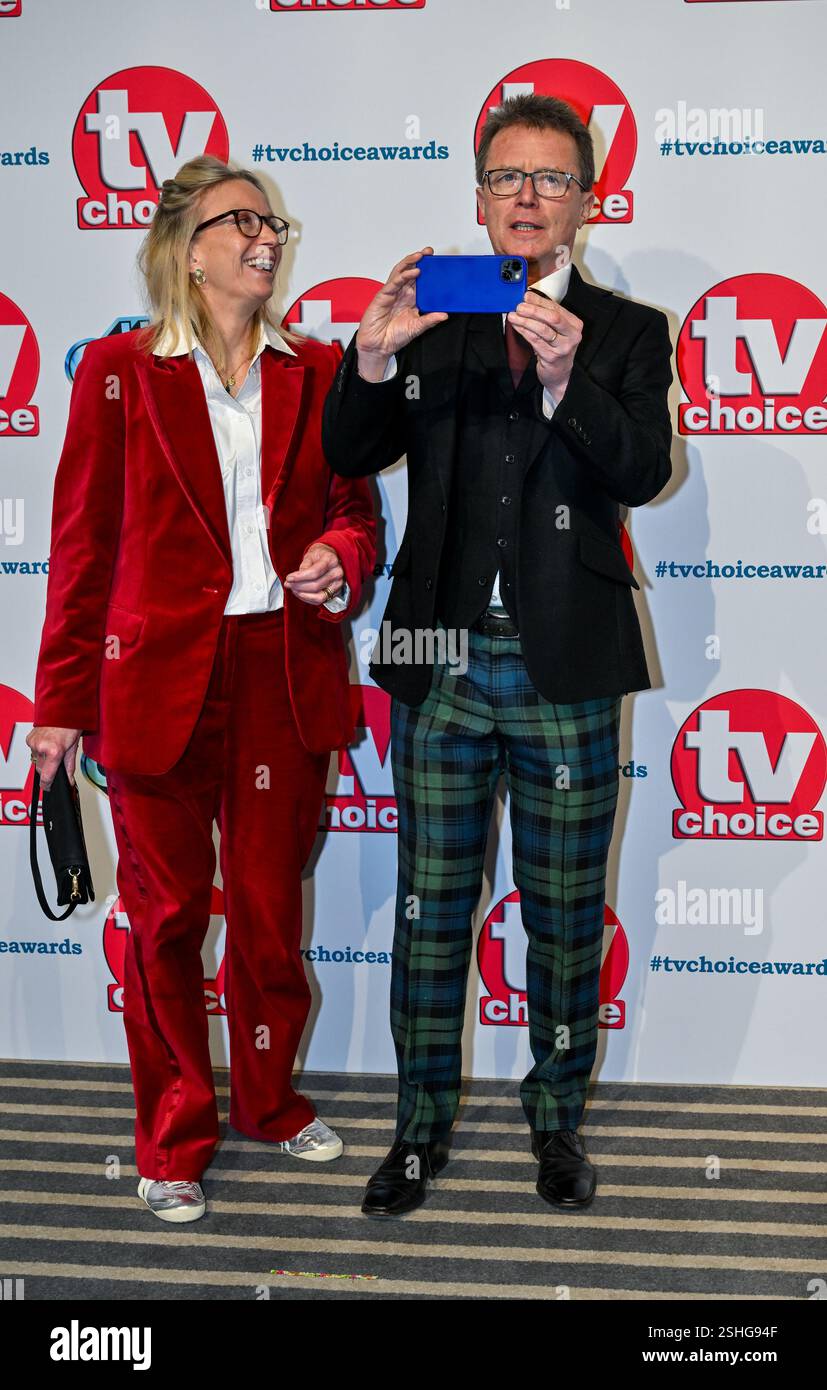 London, UK. 10th Feb, 2025. Christina Ritchie and Nicky Campbell attend ...
