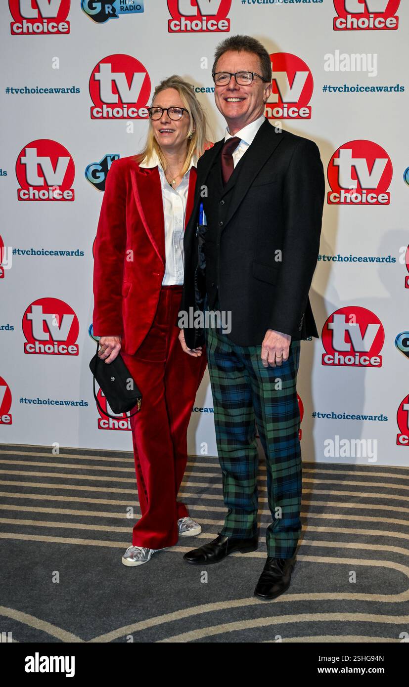 London, UK. 10th Feb, 2025. Christina Ritchie and Nicky Campbell attend ...