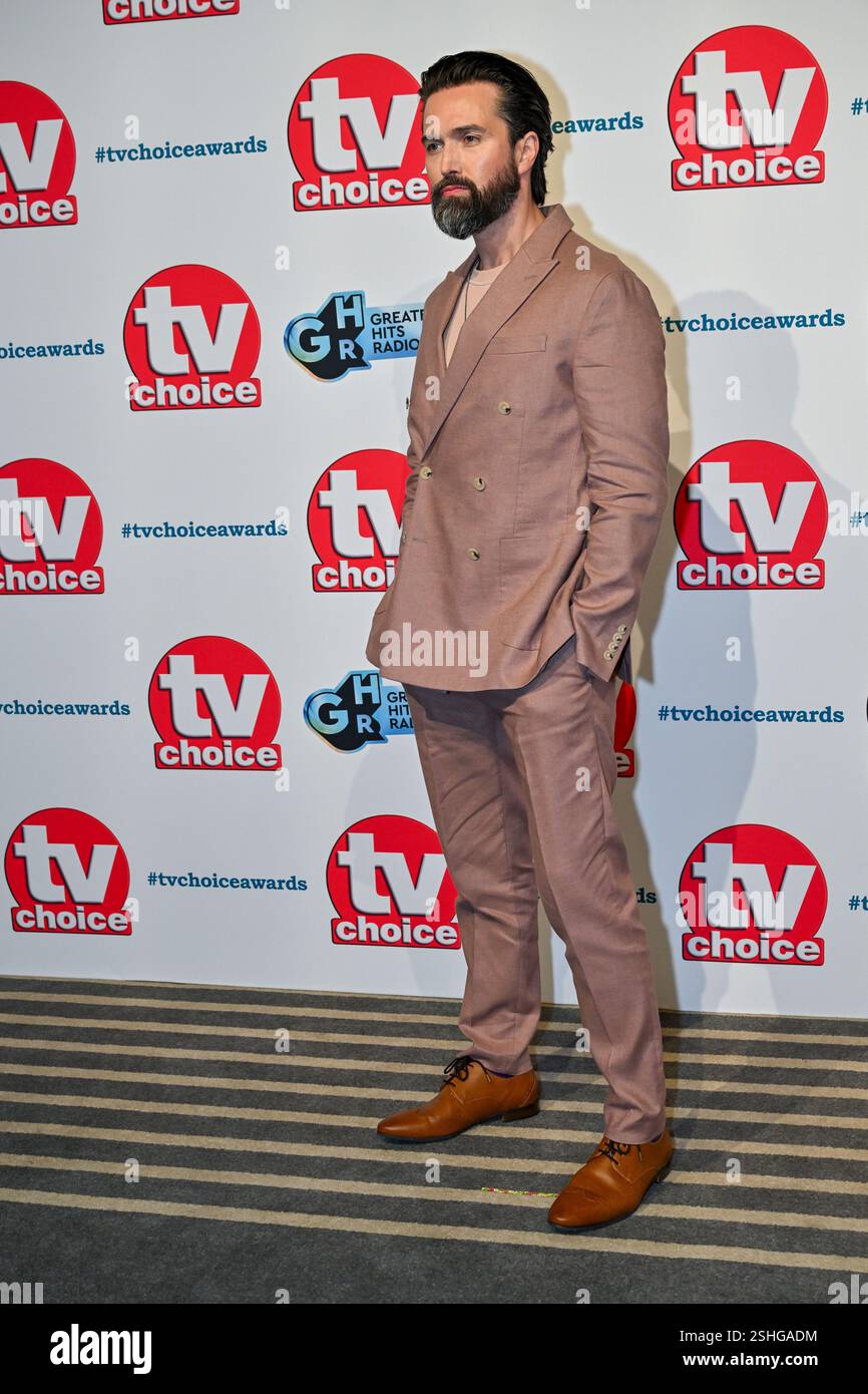 London, UK. 10th Feb, 2025. Emmett J. Scanlan attends the TV Choice ...