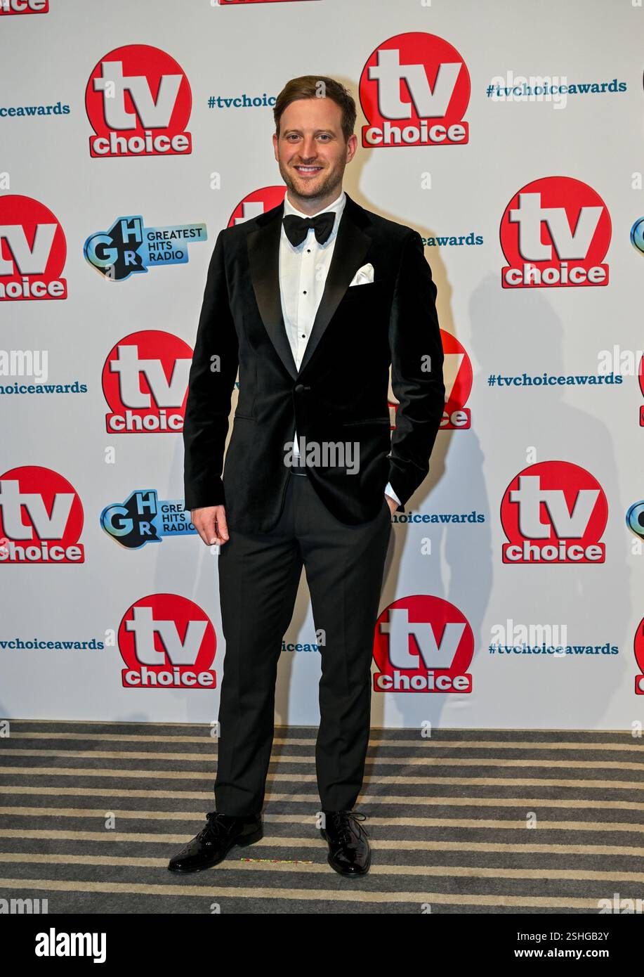 London, UK. 10th Feb, 2025. Nicholas Ralph attends the TV Choice Awards ...
