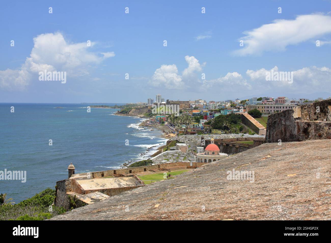 Castillo San Felipe & La Perla Puerto Rico Stock Photo - Alamy