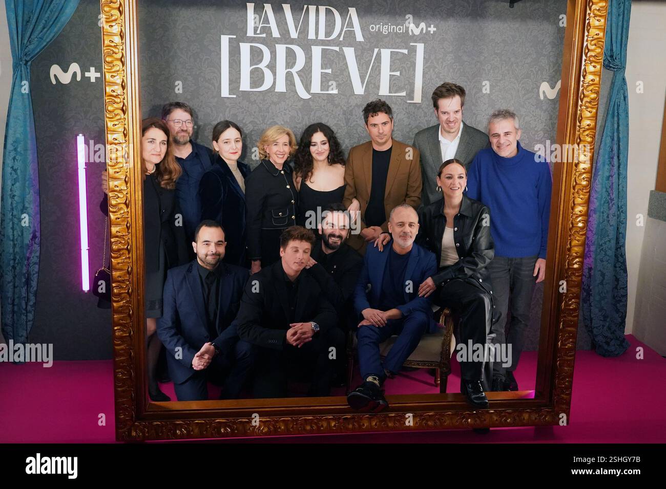 Madrid, Spain. 10th Feb, 2025. Víctor Cageao, Ana de la Cueva Fernandez ...