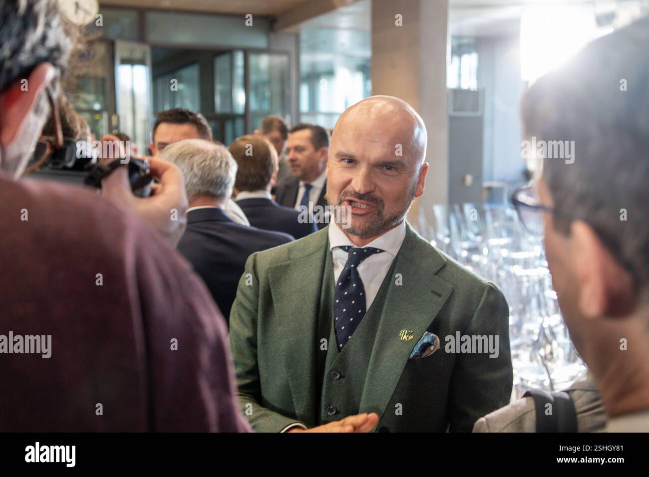 Rafal Brzoska CEO of InPost poses for a picture during an event 'Poland ...