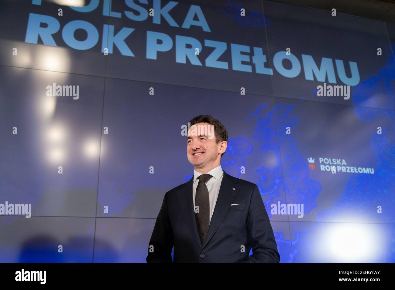 Tomasz Bardzilowski President of the Warsaw Stock Exchange poses for a ...