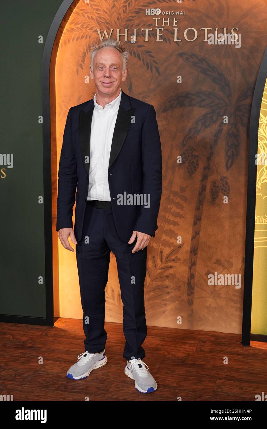 Mike White arrives at the season three premiere of "The White Lotus" on ...