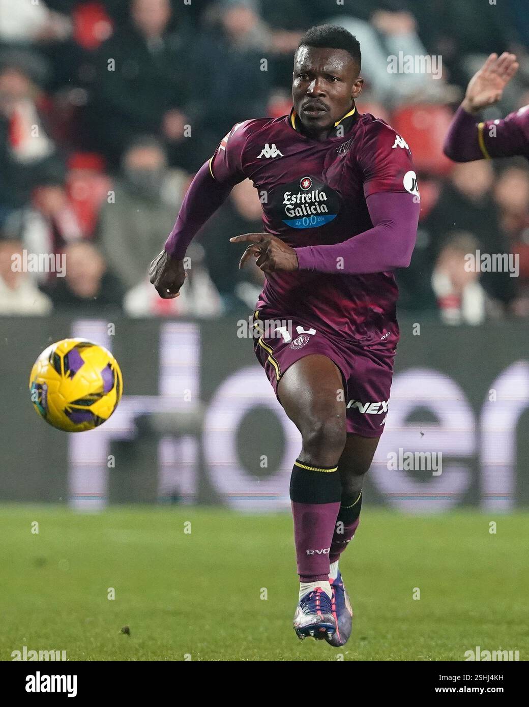 Madrid, Spain. 07th Feb, 2025. Real Valladolid's Joseph Aidoo during La ...