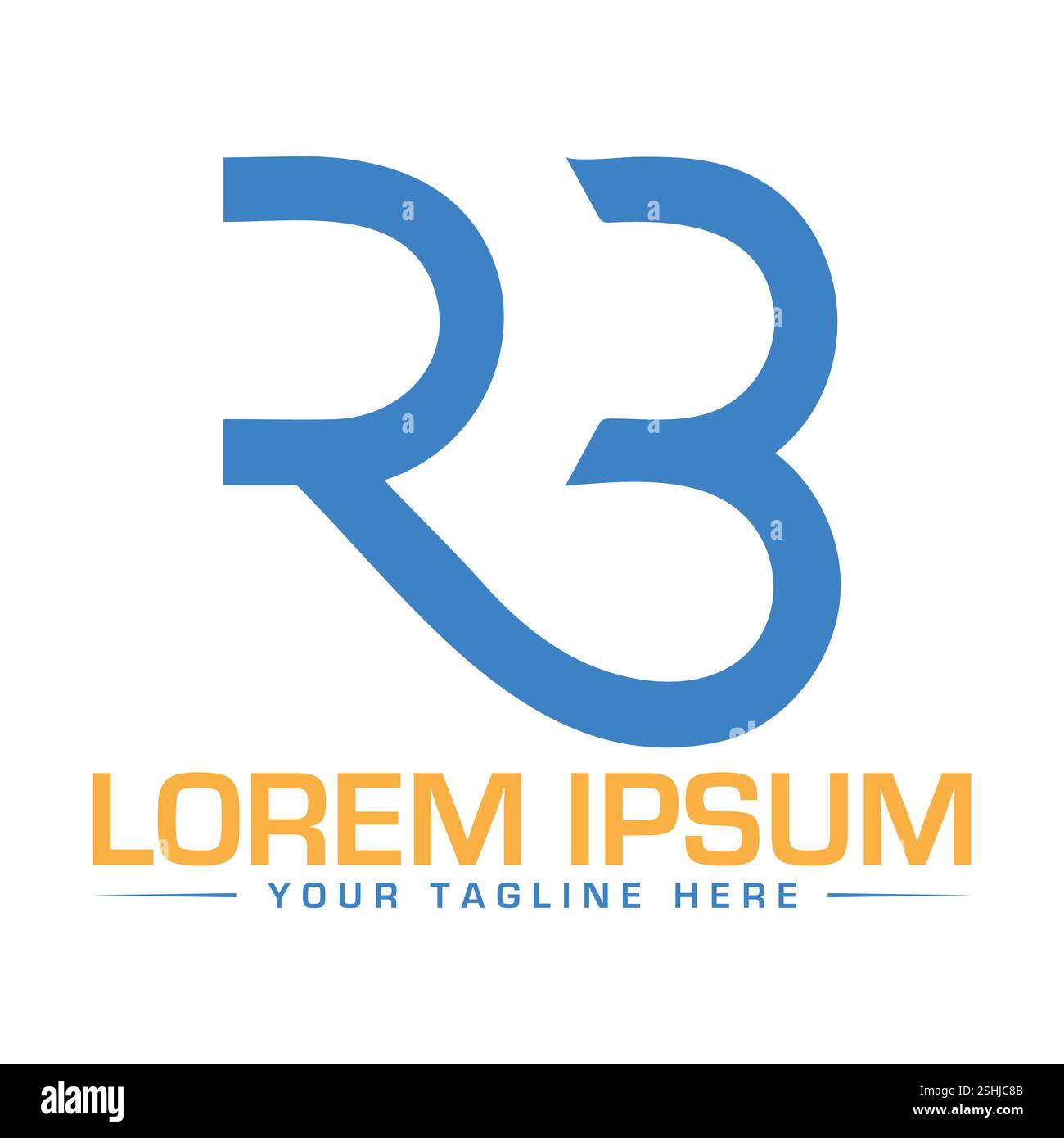 RB Letter Logo Design Stock Vector Image & Art - Alamy