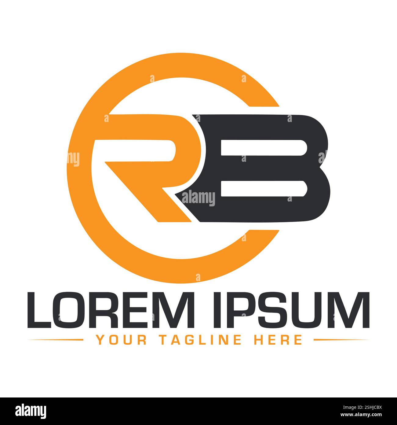 RB Letter Logo Design Stock Vector Image & Art - Alamy