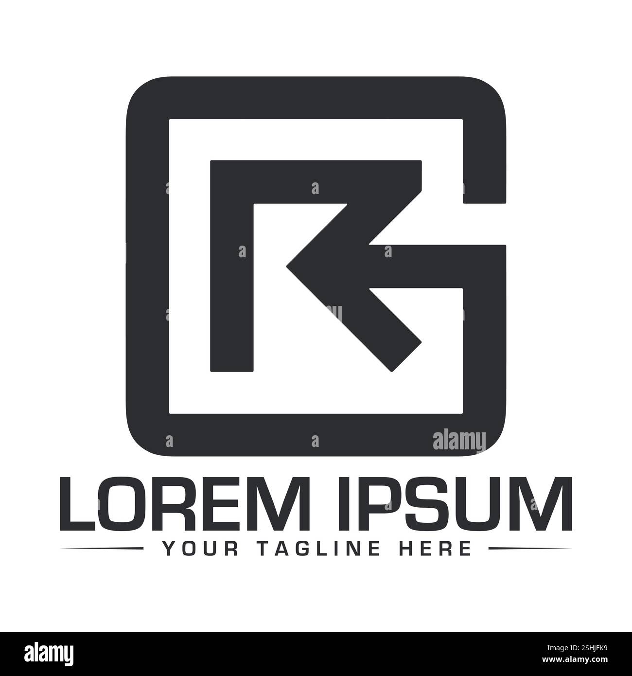 RG Letter Logo Design Stock Vector Image & Art - Alamy