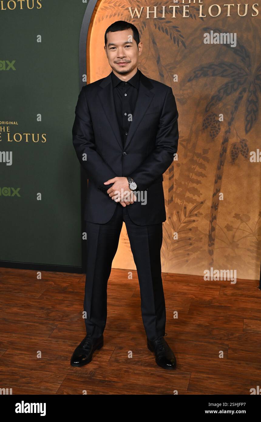 Los Angeles, USA. 10th Feb, 2025. Tayme Thapthimthong arriving to HBO ...