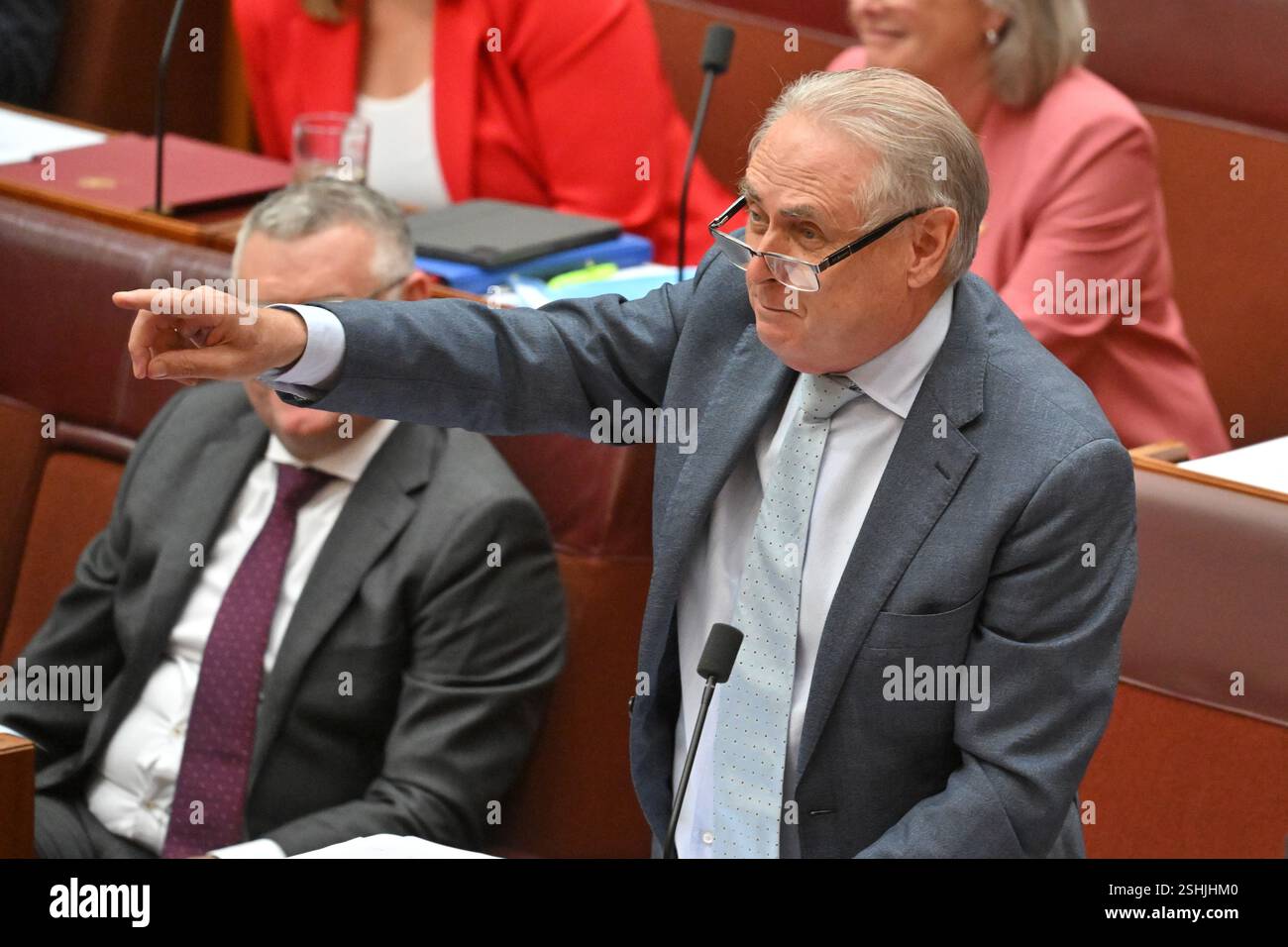 Canberra, Australia. 10th Feb, 2025. Minister for Trade Don Farrell ...