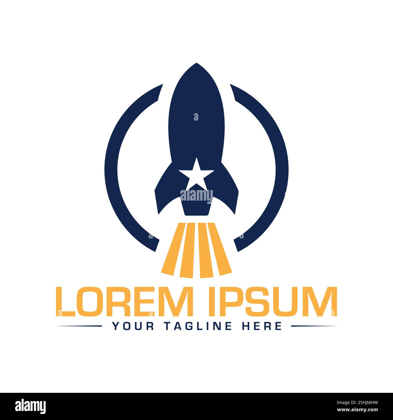 Rocket Logo Design Stock Vector Image & Art - Alamy