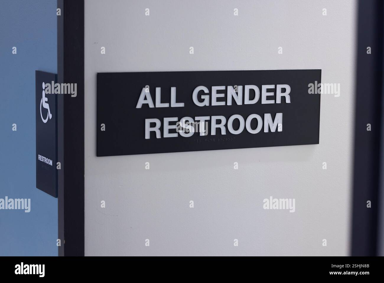 Fullerton, California, USA - December 12, 2024: A sign labels a ...