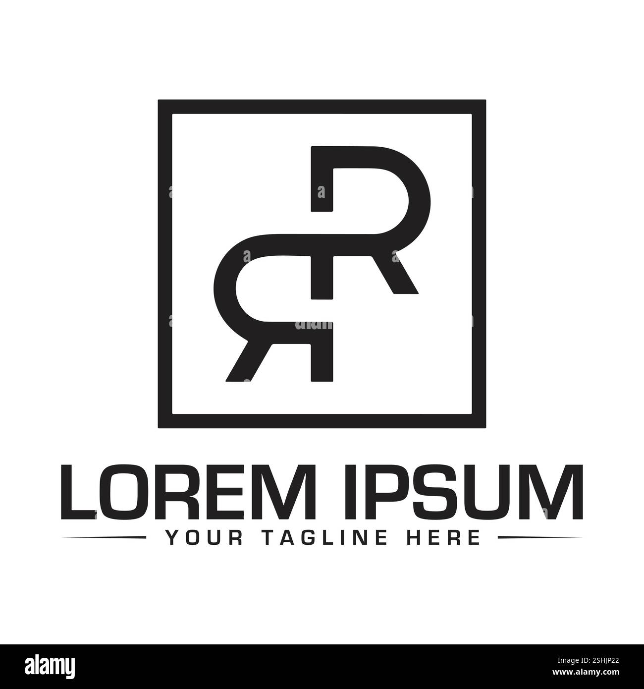 RR Letter Logo Design Stock Vector Image & Art - Alamy