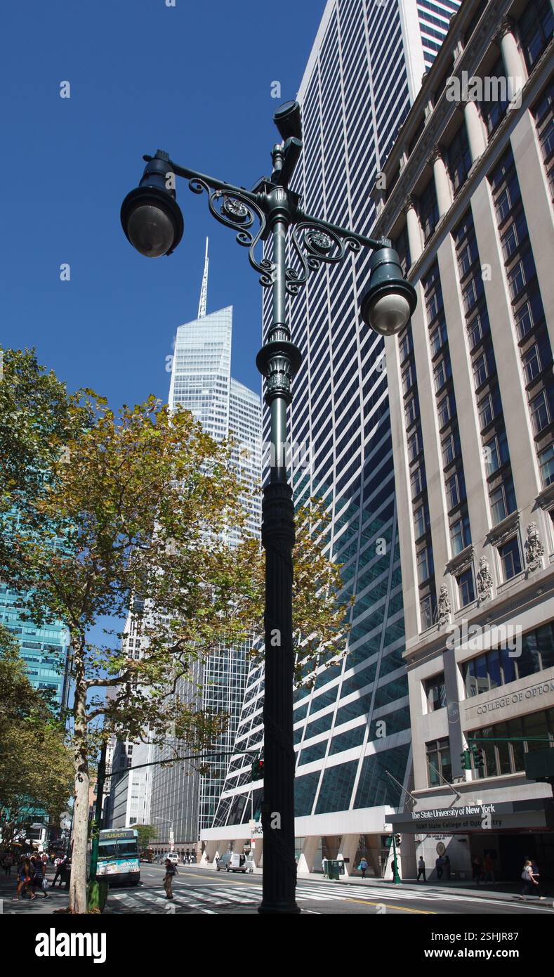 The WR Grace building and Bank of America in Bryant Park, Midtown ...