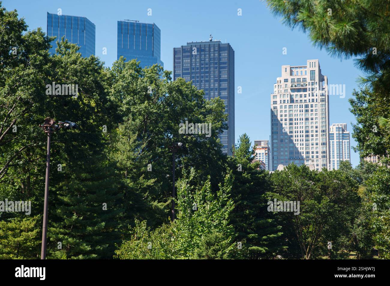 The Central Park, Time Warner center, Trump Interionational Hotel and ...