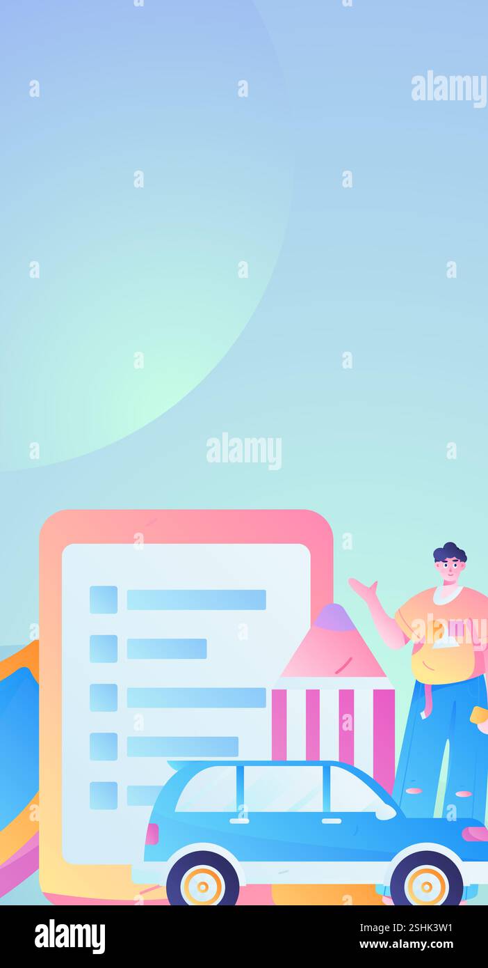 Buy insurance for car flat character vector concept operation ...