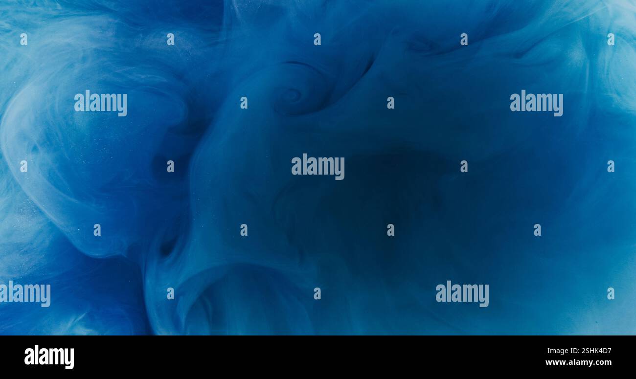 Glitter mist swirl. Paint water. Defocused blue color gradient shiny ...