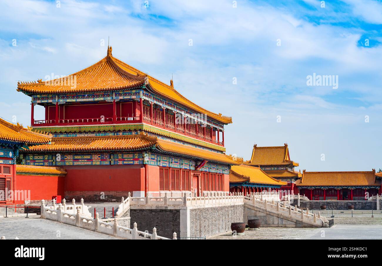 Ancient traditional architecture of Forbidden City in Beijing, China ...